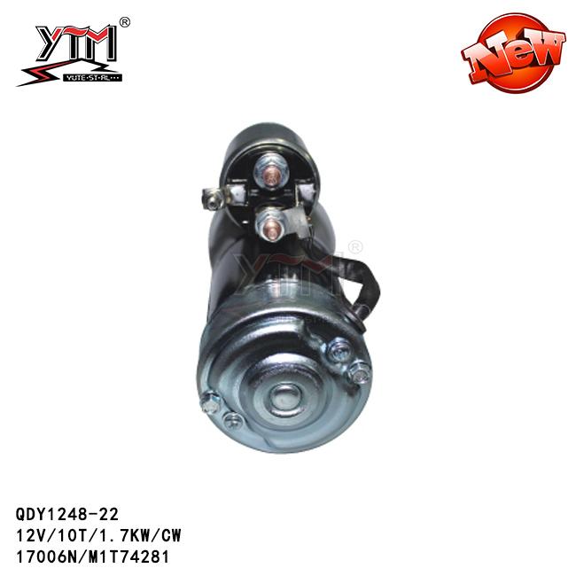 12V 10T 1.7KW CWクライスラの始動機モーターM1T74281 QDY1248-22 17006N